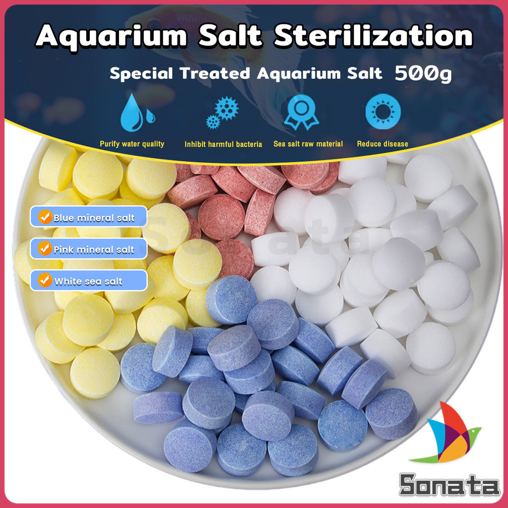 Sonata 500g Medicinal Aquarium Salt Aquarium Fish Diseases Treatment ...