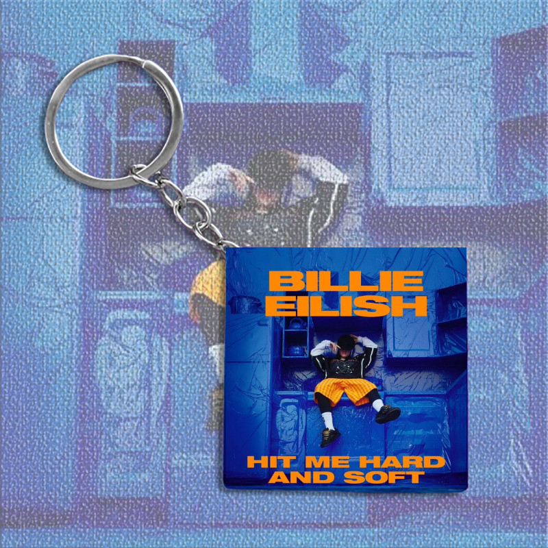 Billie Eilish Double-Sided Acrylic Keychain Billie Eilish Star ...