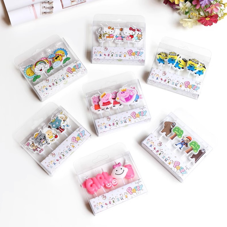 Birthday Cartoon Candle Kitty Doraemon Paw Petrol Peppa Pony Candle ...