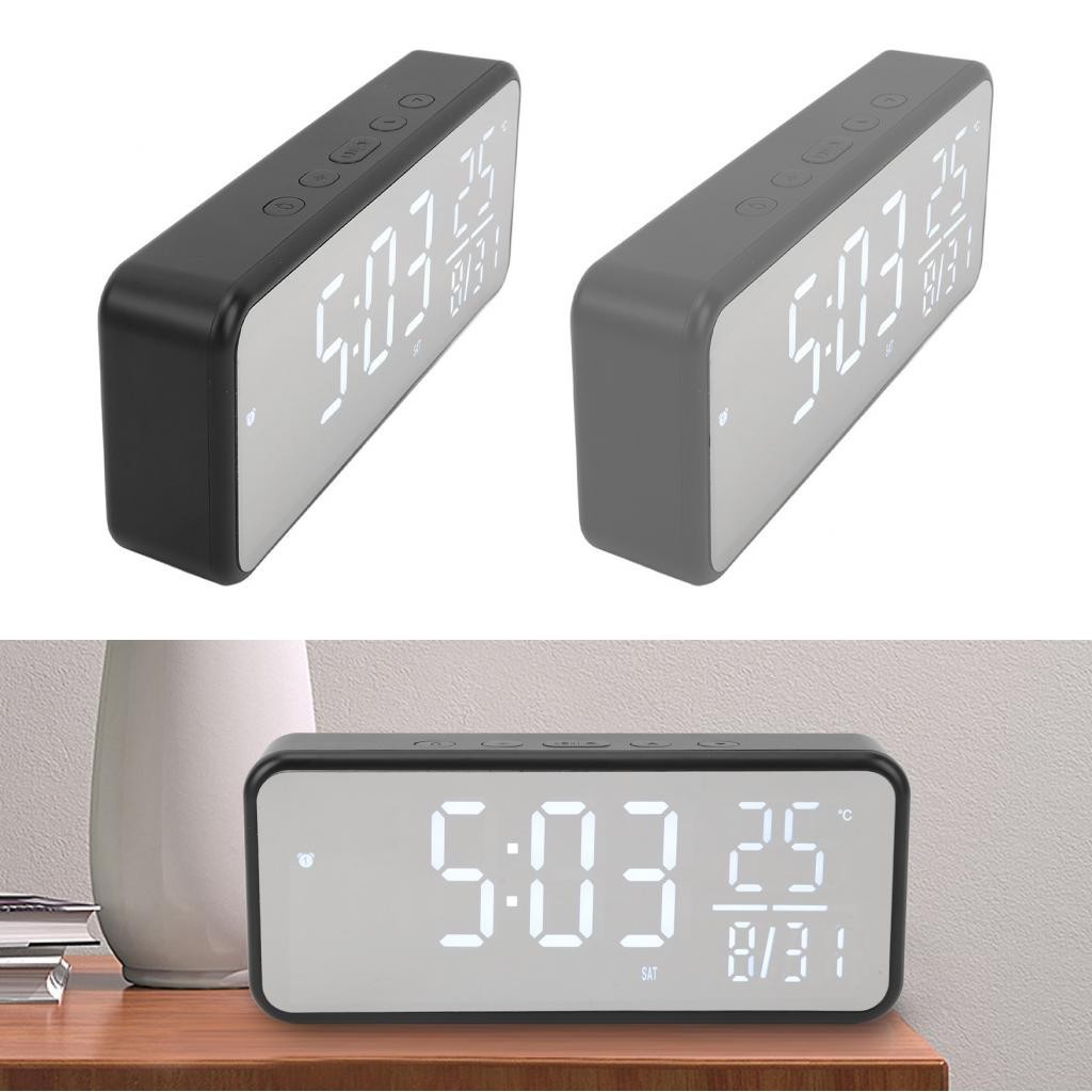 Maib LED Digital Wall Clock 3 Independent Alarms Adjustable Brightness ...