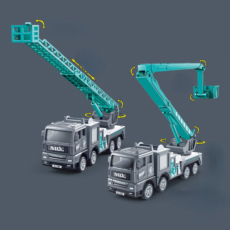 Douyin explosive cement pump truck concrete pouring toy car simulation ...