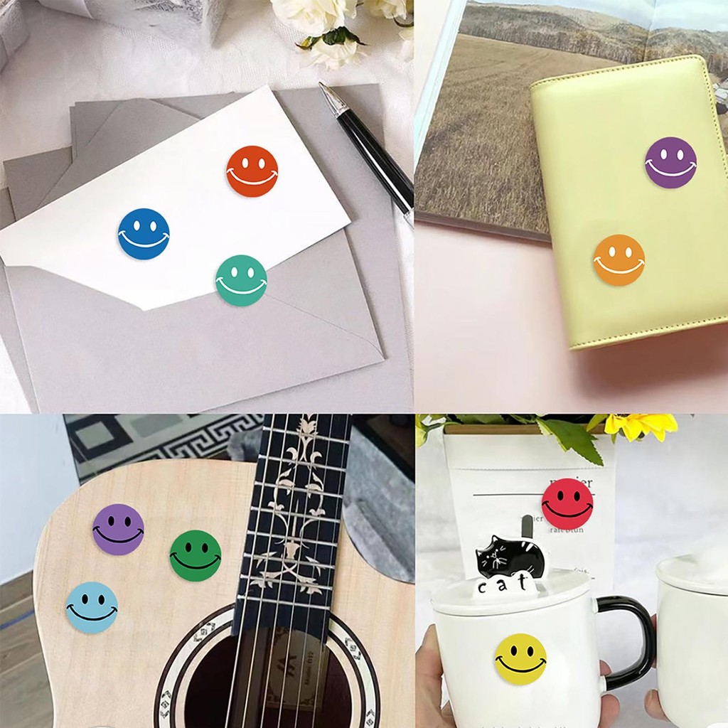 Smile Face Stickers Roll Round Happy Smile Face Stickers for School ...