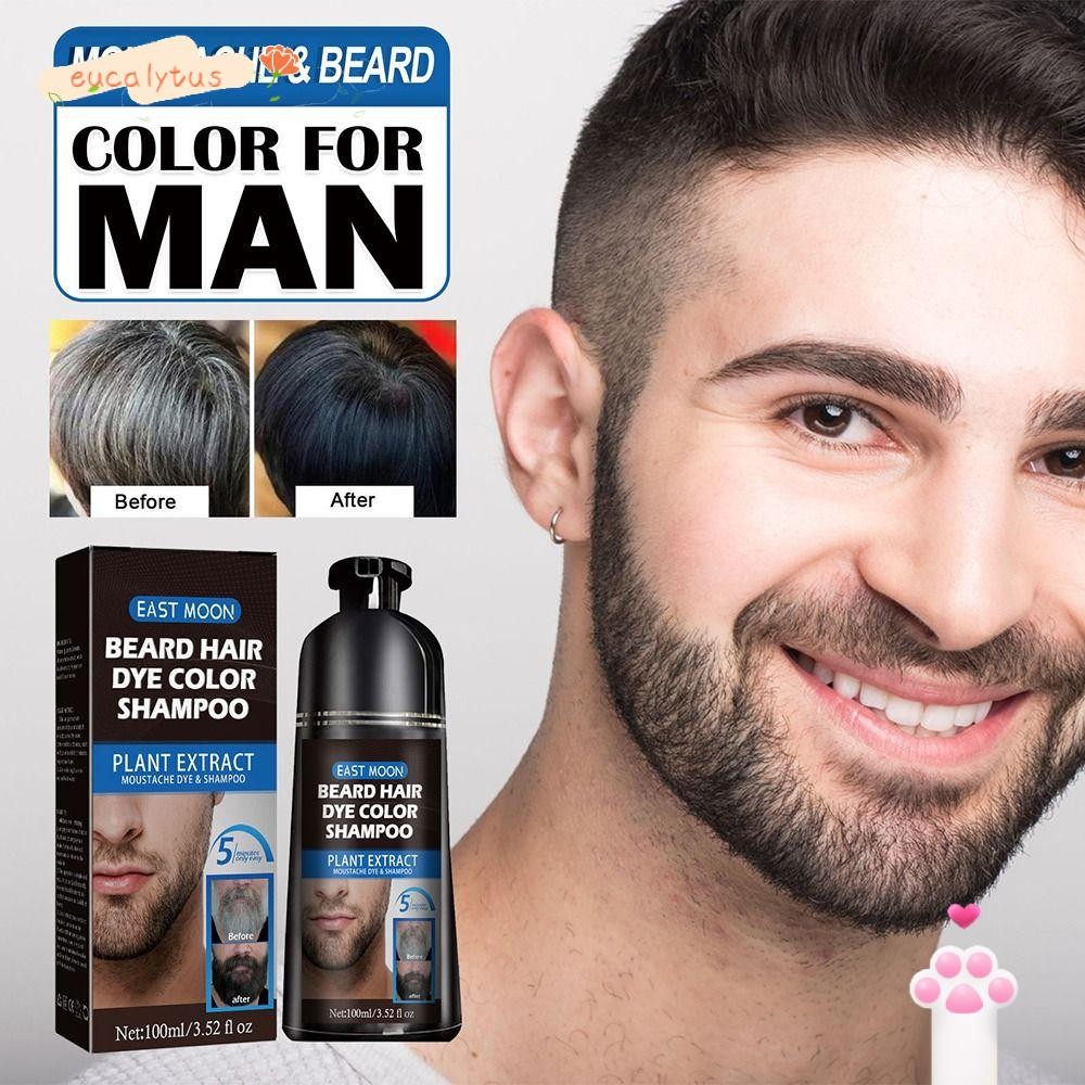 EU-FASHION Beard Coloring, Semi Permanent 100ML Men Beard Dye, Natural ...