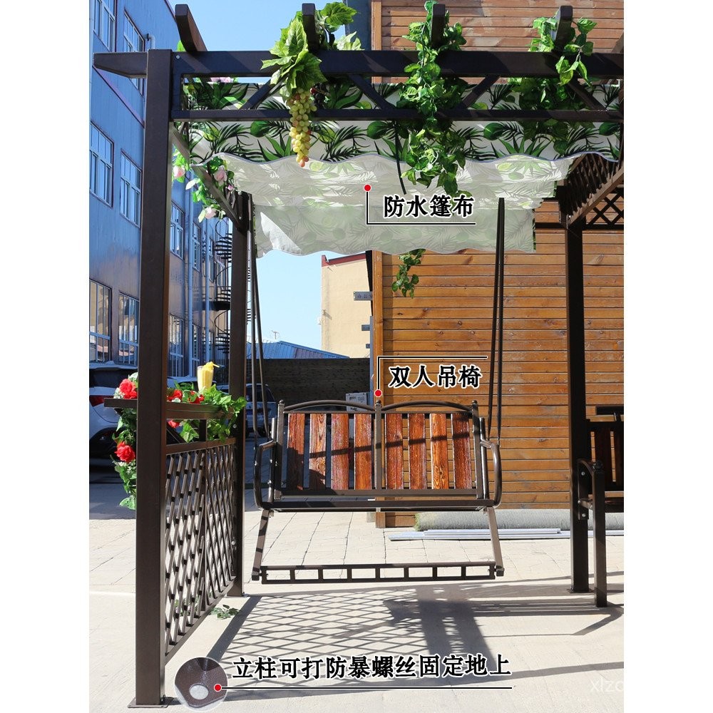 Outdoor Outdoor Grape Rack Pavilion Hanging Chair Outdoor Open-air ...