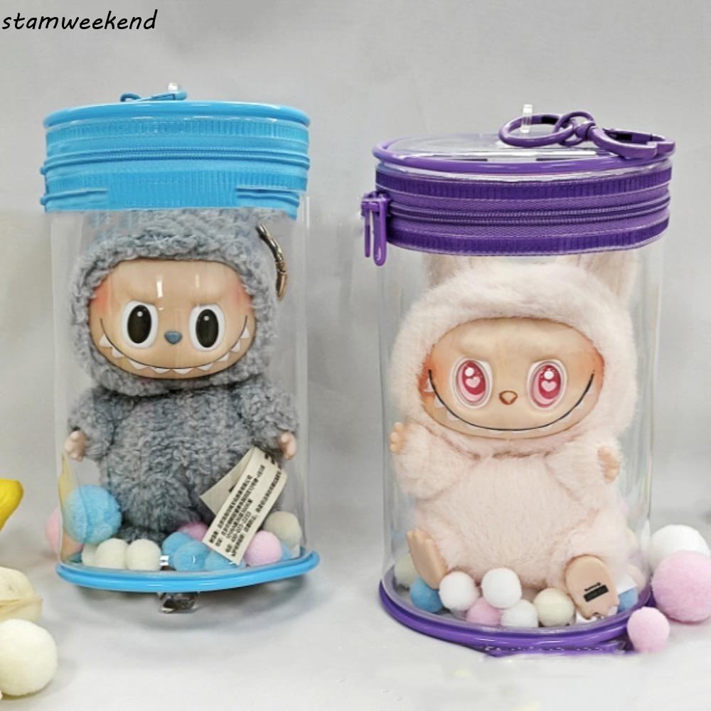 STAMWEEKEND Labubu Display Bag, Outgoing Dust-proof Labubu Doll Storage ...
