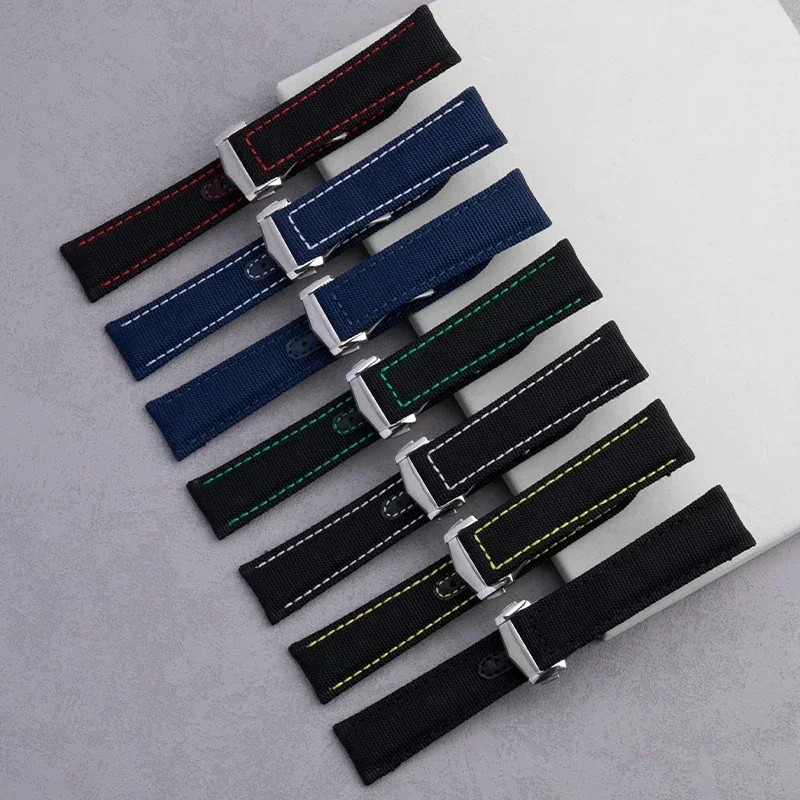 Soft Nylon Canvas Watch Strap For Omega Wrsitband Planet Ocean ...