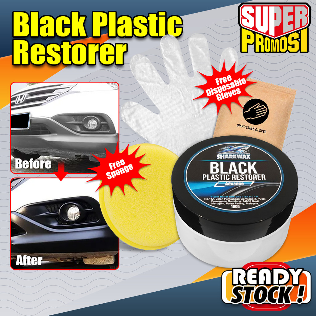 Shark Wax Magic Pro DIY Kit Black Paint Restore Black Plastic Restorer ...
