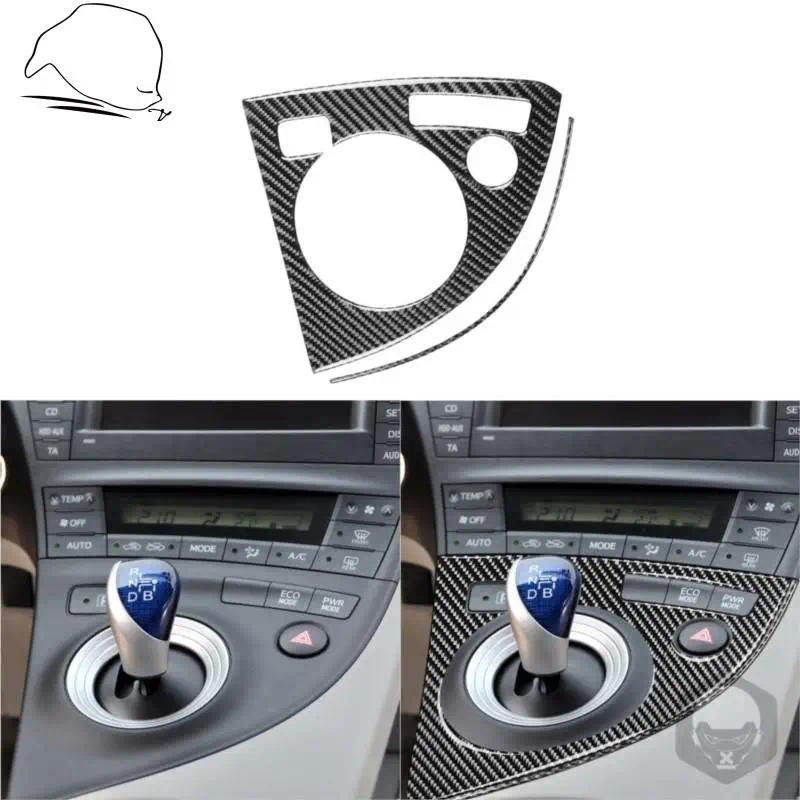 Carbon Fiber Stickers Interiors For Plug-in Hybrid Toyota Prius XW30 ...