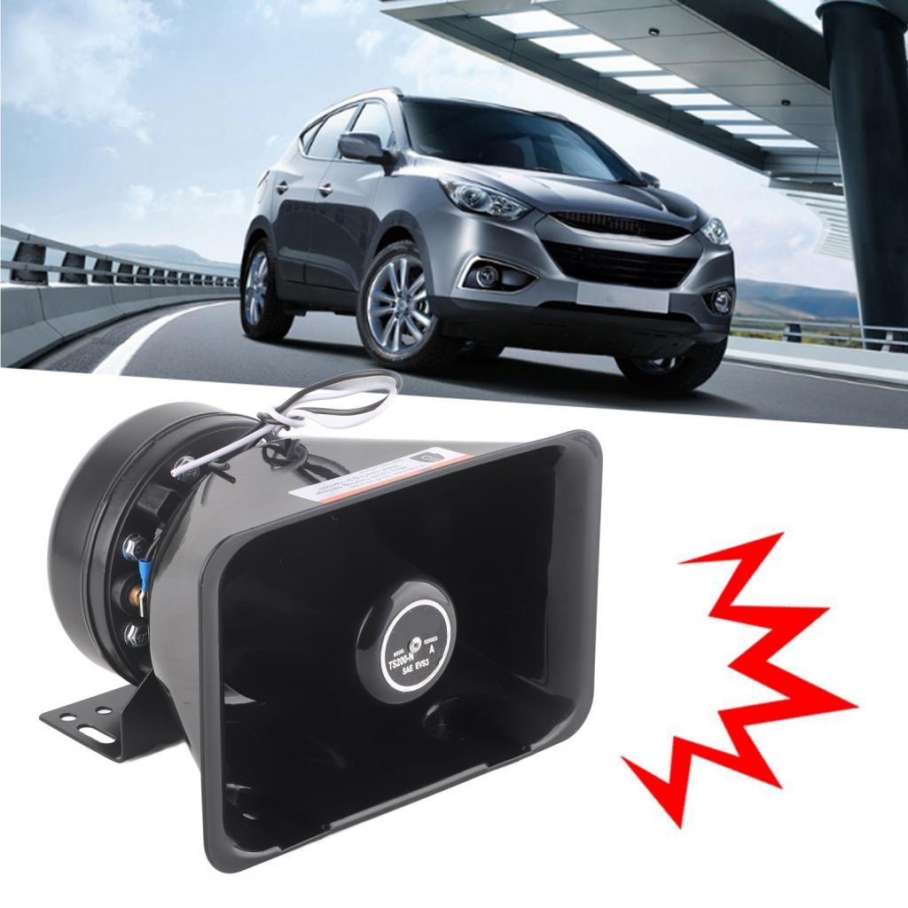 Shopp Car Horn 12V Super Alarm 200W Universal Warning Speaker Work with ...