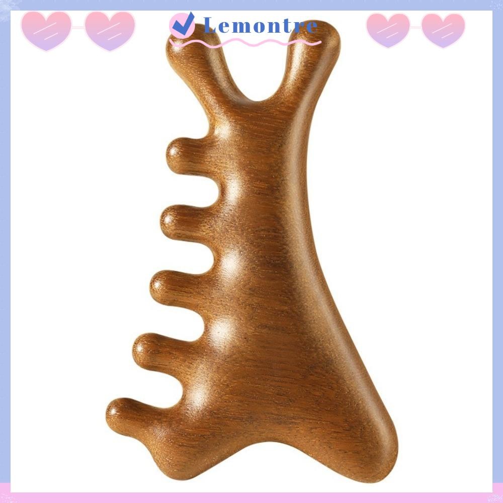 LEMONTRE Head Massage Comb, Anti-Static Multifunctional Body Meridian ...