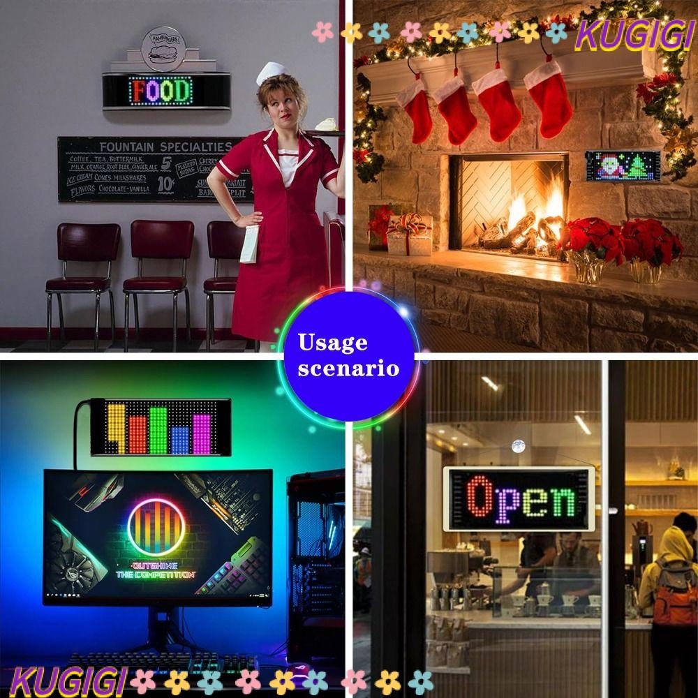 KUGIGI Scrolling Advertising LED Car Sign, Bluetooth App Control ...