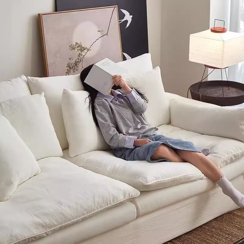 Linen Sofa Ruang Tamu Pangsapuri Kecil Boleh Tanggal dan Boleh Basuh ...