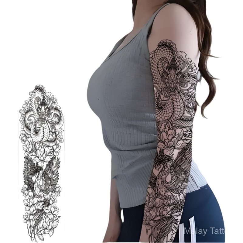 Fashion Tattoo Stickers Chest Tattoos Plant Dyed Tattoo Stickers Spray ...