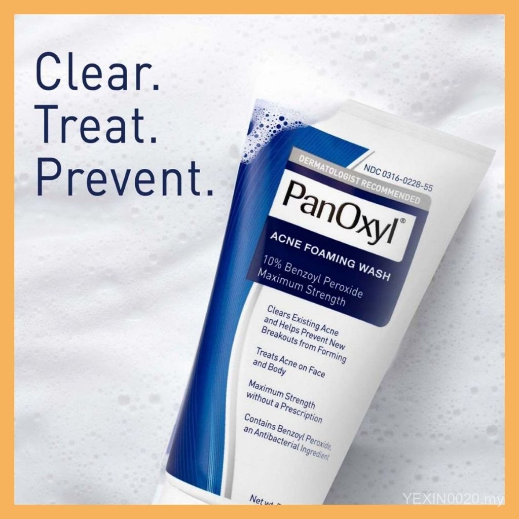 【MY SELLER】 PanOxyl Acne Foaming Wash 10% Benzoyl Peroxide Maximum Strength 156g 4% Benzoyl ...
