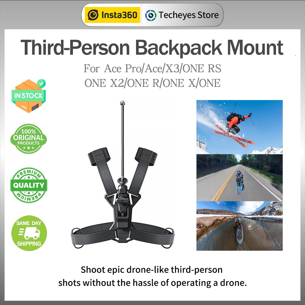 Insta360 Third-Person Backpack Mount for Insta360 X4, Ace Pro 2, Ace ...