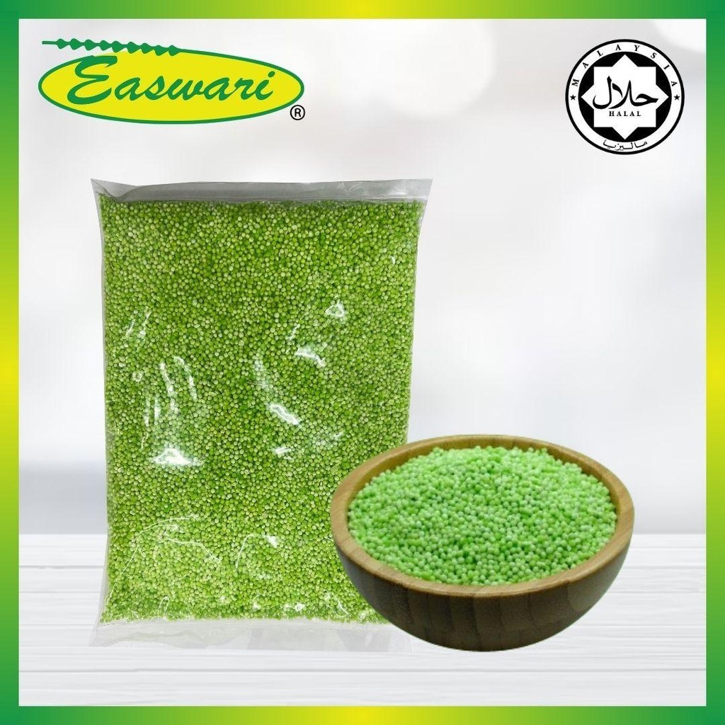 Sago Hijau Kecil (Small Tapioca Green) | Sagu Mutiara 1KG | Shopee Malaysia