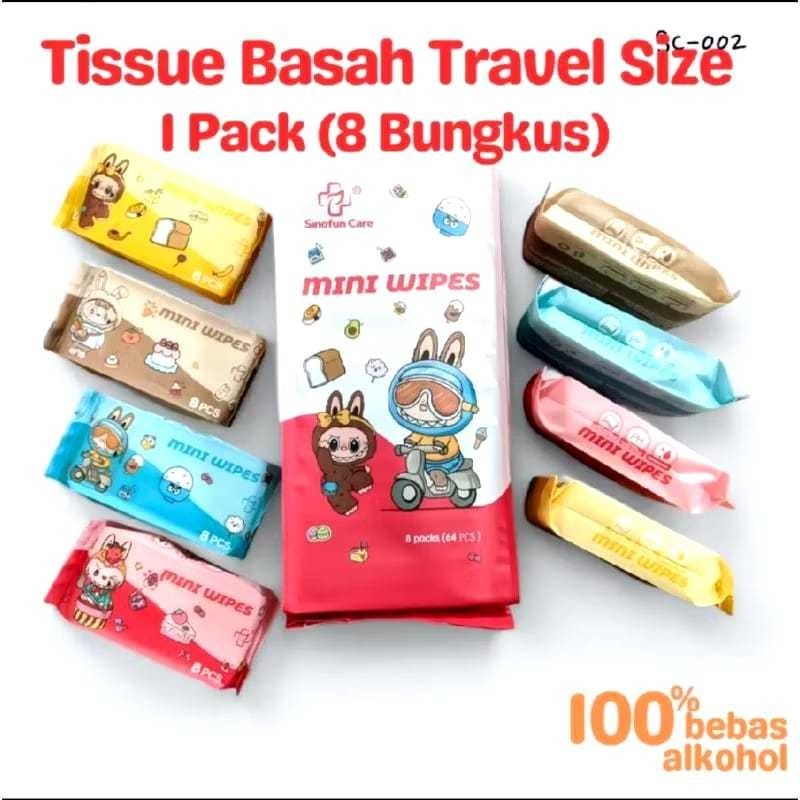 Sanrio Tissue 8in1 Labubu sanrio Labubu mini wet Tissue cute characters ...