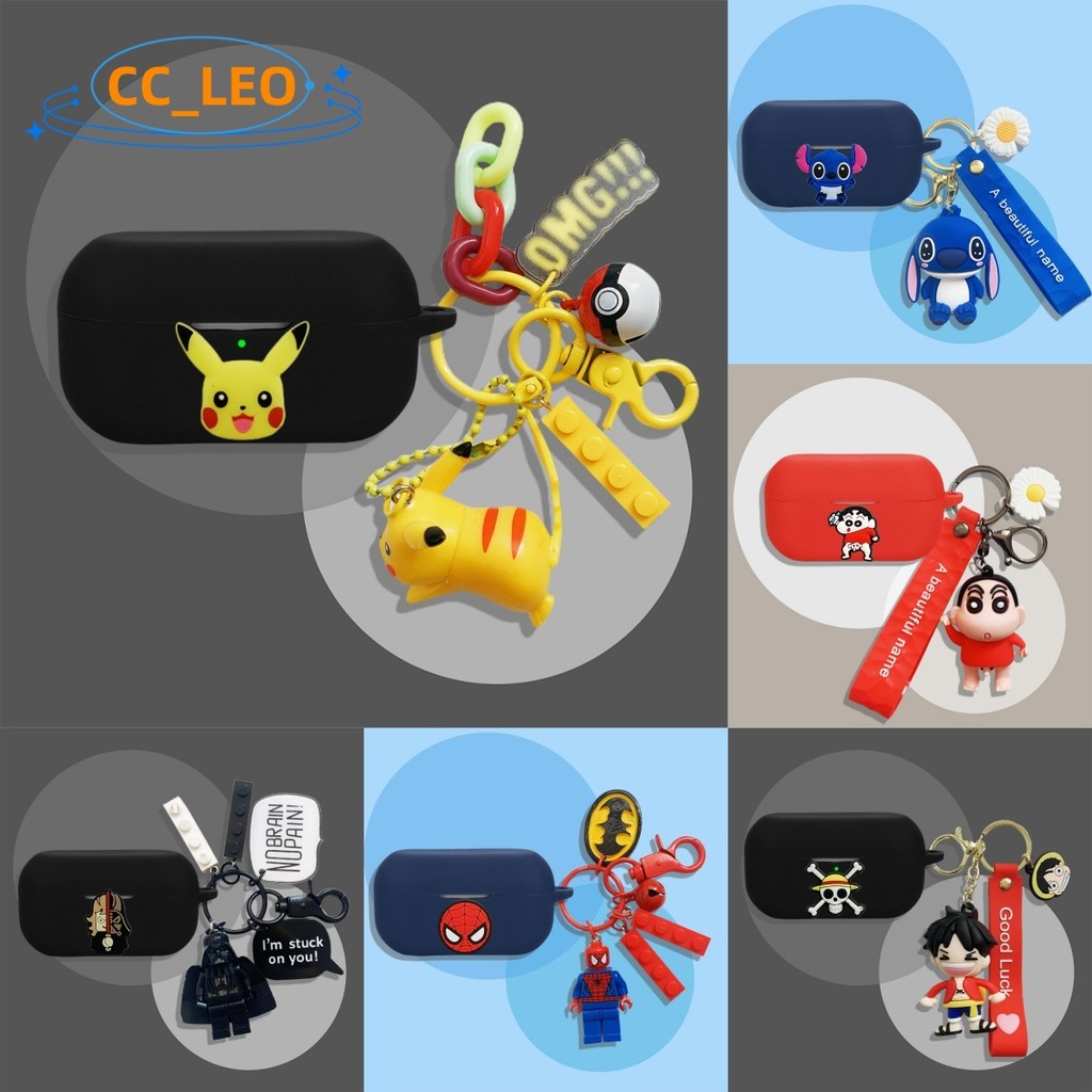 For Technics EAH-AZ80 Case Cartoon Metal Keychain Pendant Cute Crayon ...