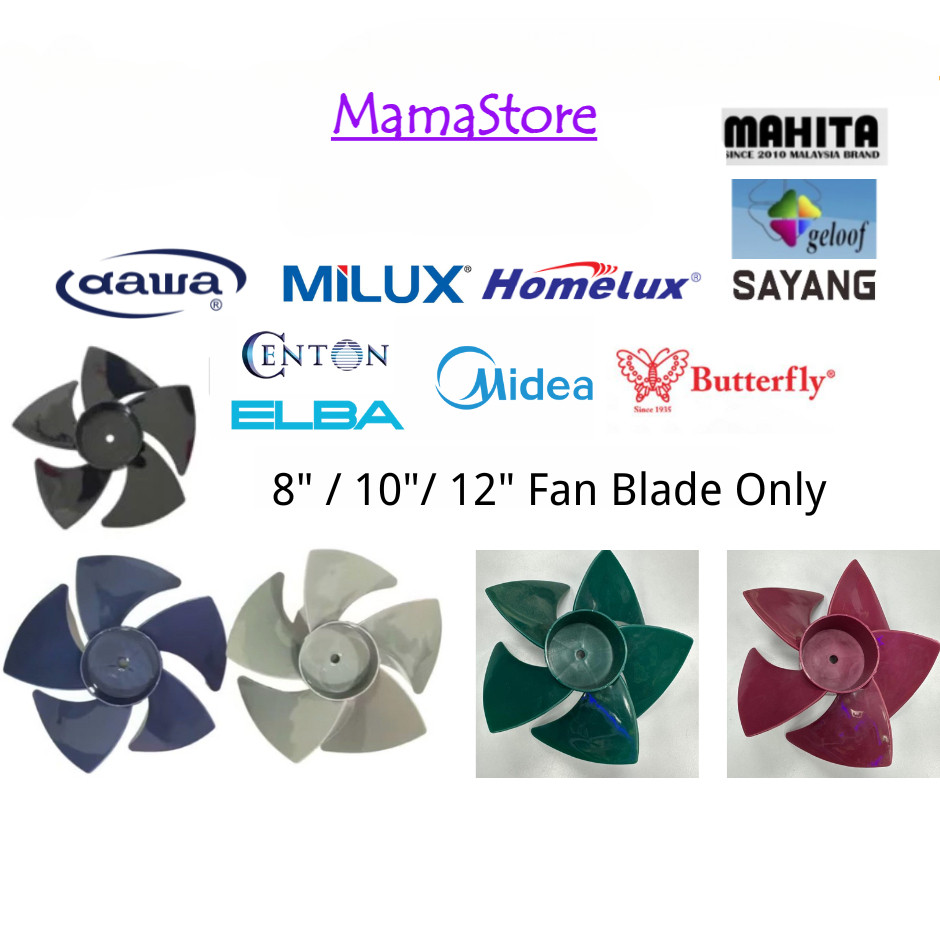 Original 8'' inch Fan Blade Only for Milux Homelux Dawa Sayang Geloof ...