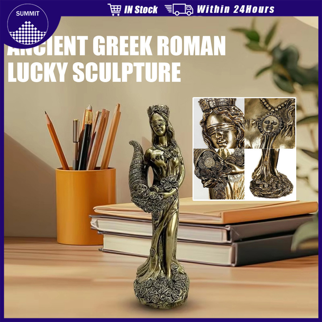 21.5*7Cm/19.5*7Cm Goddess Of Fortune Statue Ancient Greek Roman Lucky ...