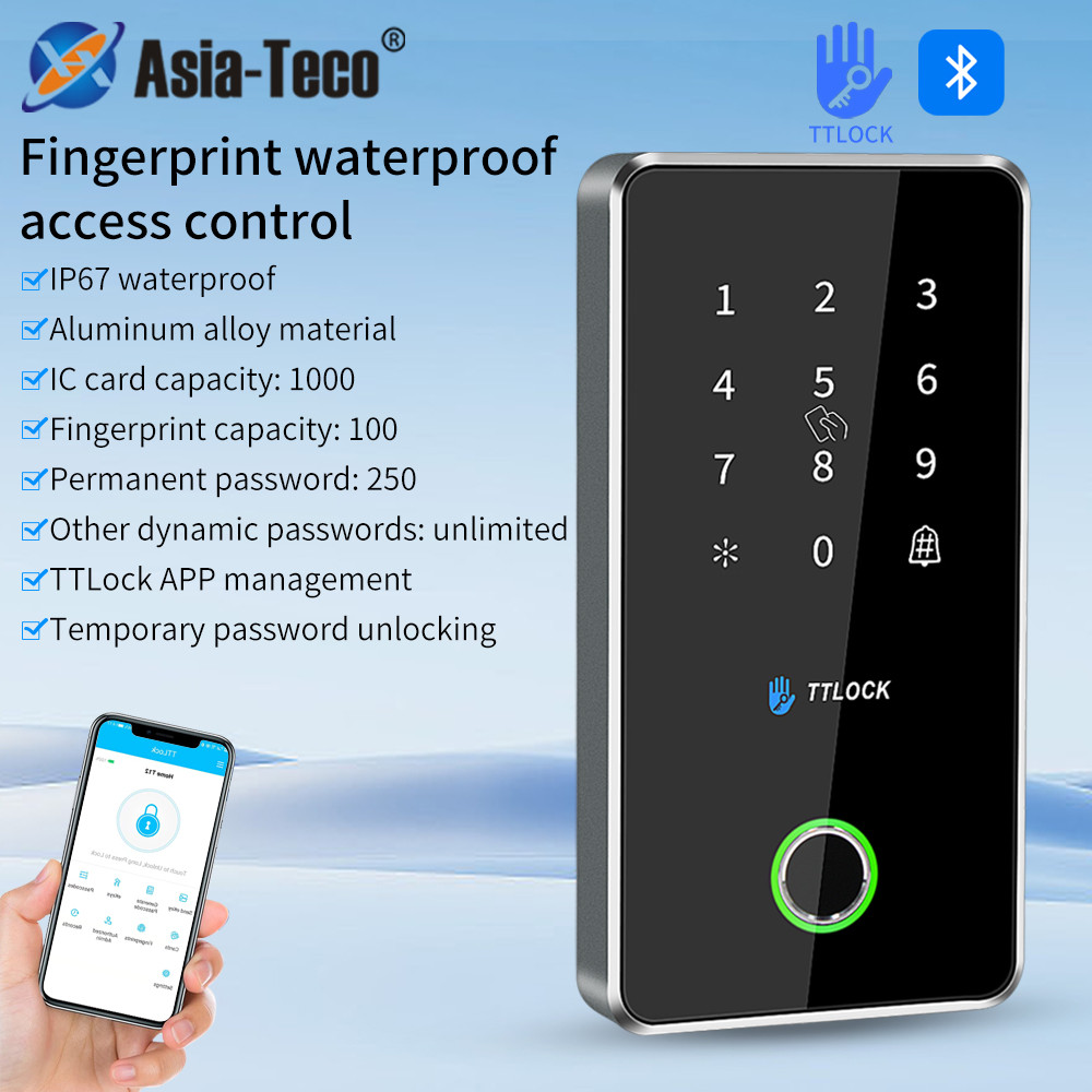 IP67 Waterproof Biometric Access Control System Bluetooth Fingerprint ...