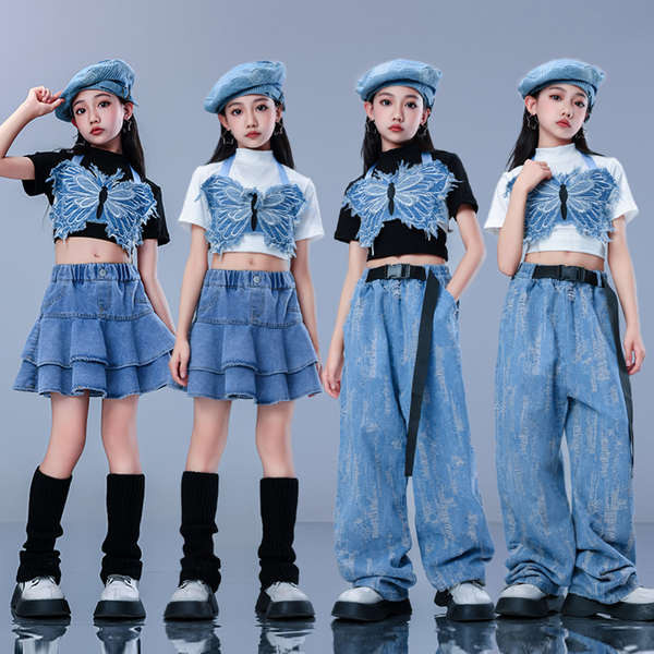 baju girl blouse raya budak perempuan Kostum tarian jazz kanak-kanak ...