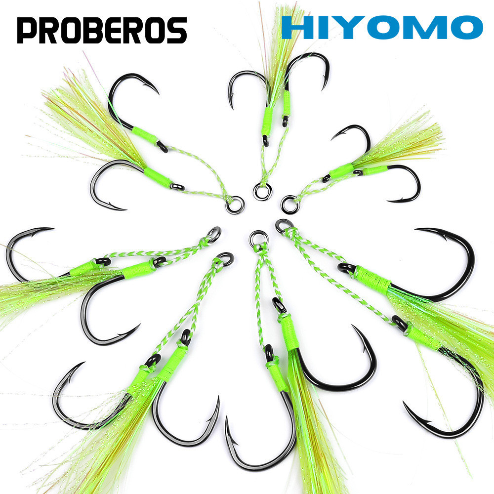PROBEROS 5pair Jig Lure Fishing Hook 11# 13# 15# 17# 18# 19# 20 ...