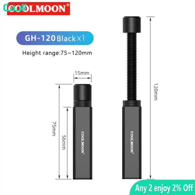 Gulilong GPU Vertical Mount Aluminum Alloy GPU Stand Telescopic Screw ...