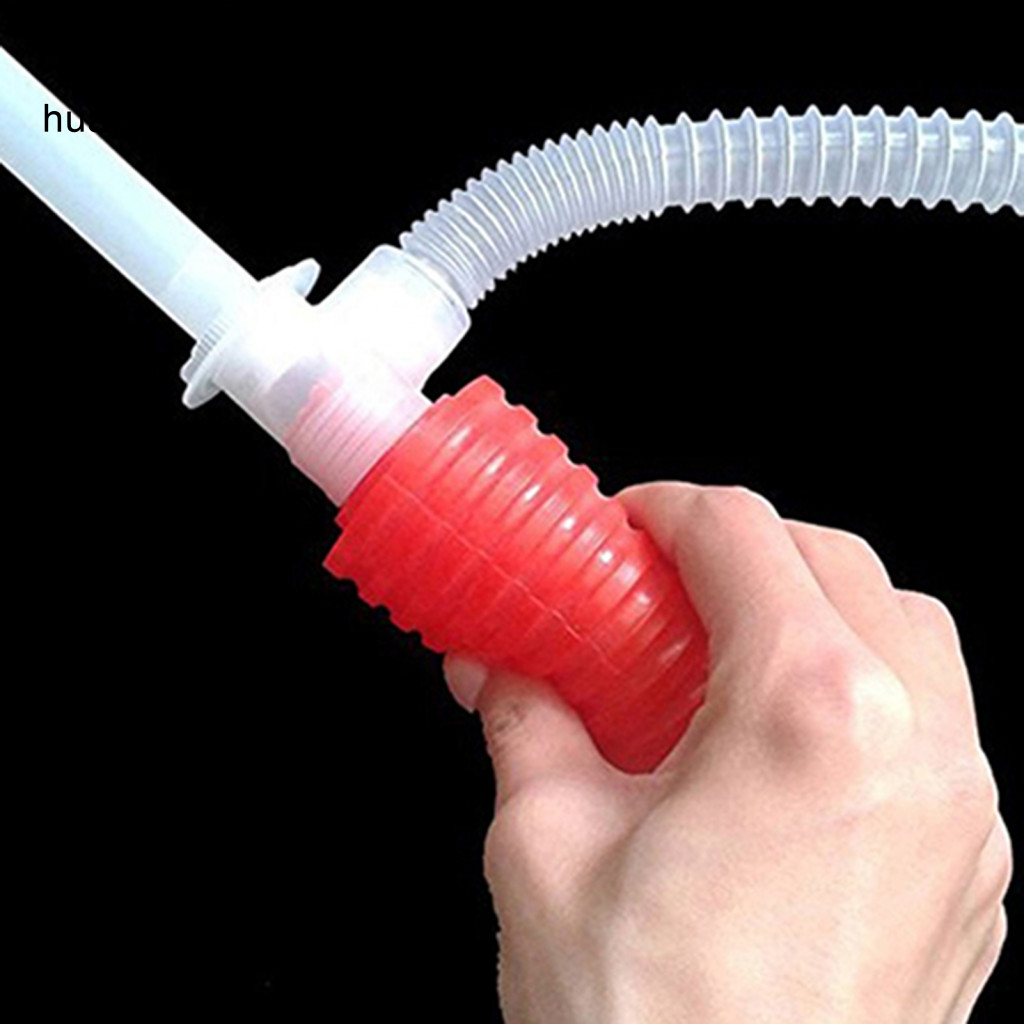 HUARMEY Siphon Pump Hand Manual Gas Transfer Oil Liquid Plastic Syphon ...