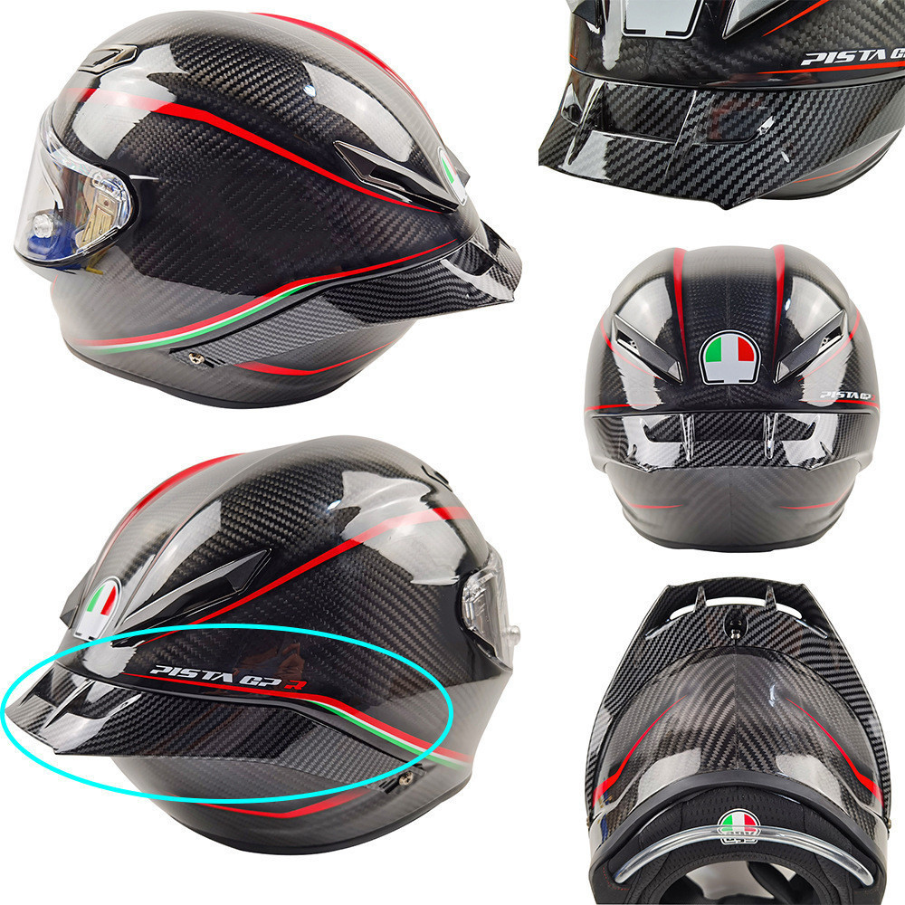 Motorcycle Helmet Rear Duct Deflector Helmet Rear Spoiler Pista GPR ...