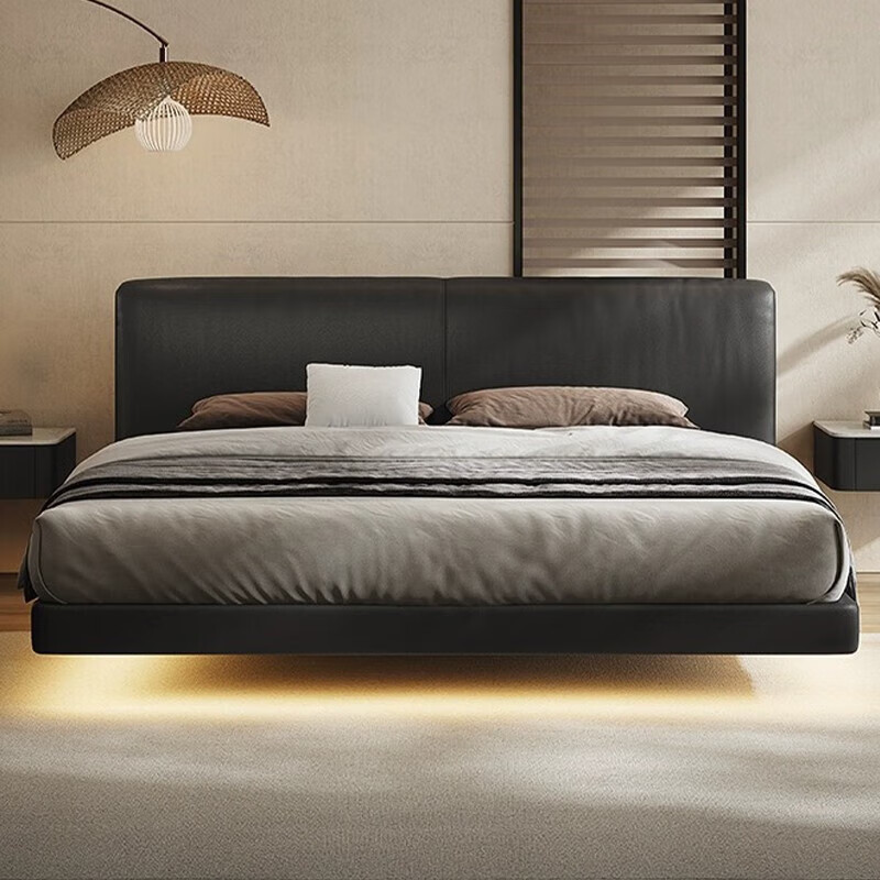 Italian Style Quiet Wind Suspension Bed Modern Minimalist Internet ...