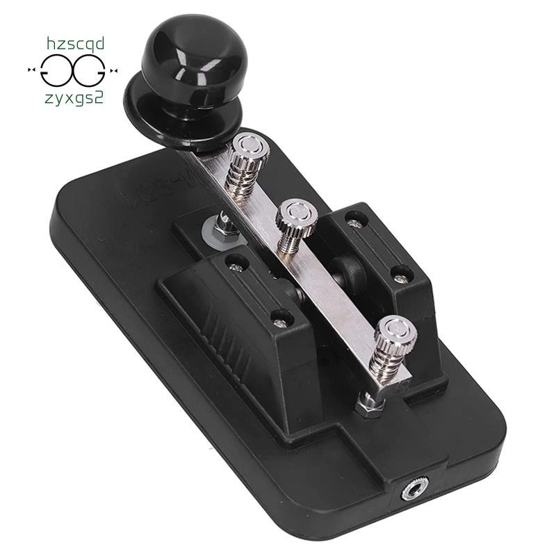 Manual CW Key Teaching Telegraph Exerciser with Buzzer Short Wave Radio Morse Code Key Easy to ...