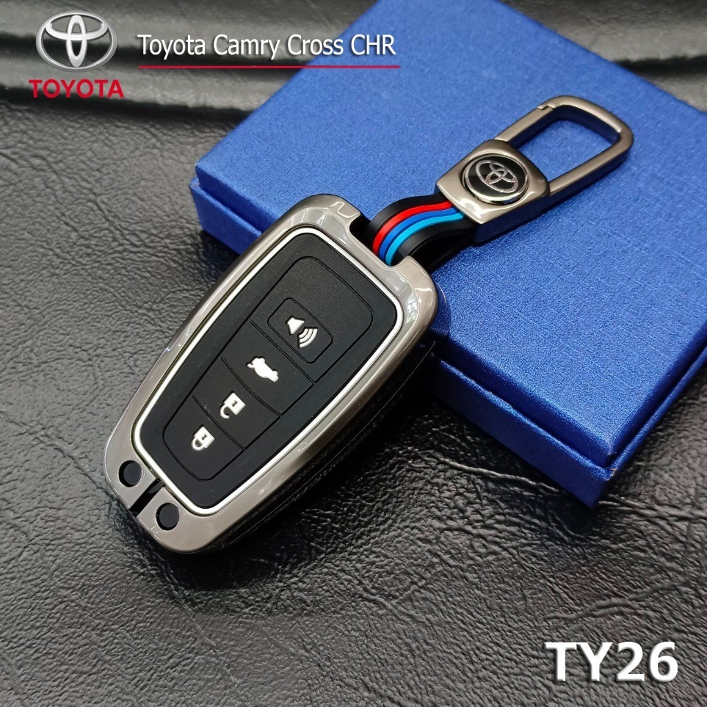 Toyota Camry Corolla Cross Altis Car Key Case Silicone Push Button ...