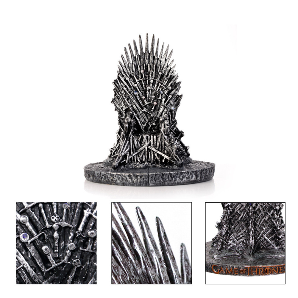 Movie Periphery Novelty Cartoon Iron Throne Resin Model Children Toy ...