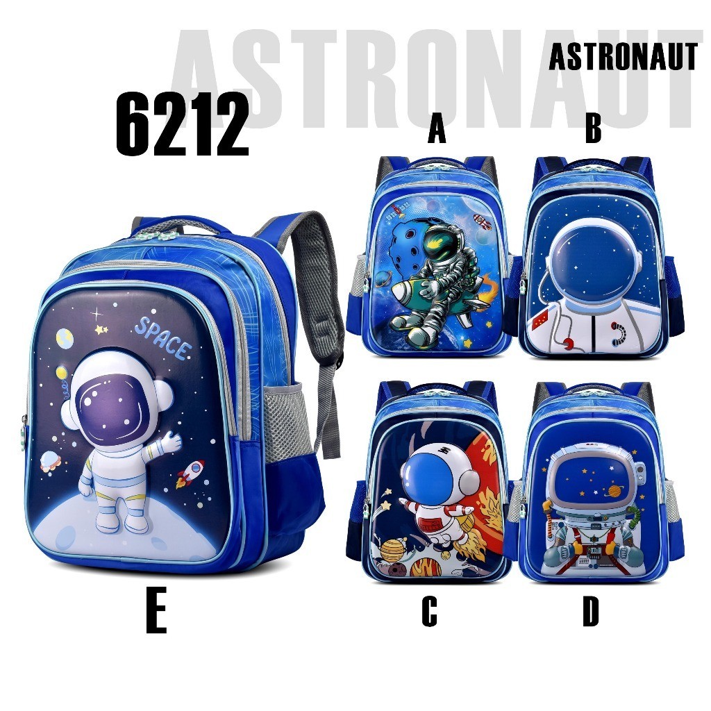 (BagShop) Cartoon Astronaut Backpack 6212 Children's Backpack School ...