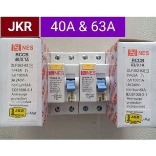 NES 2 POLE 40A & 63A 0.1(100mA) ELCB / RCCB WITH SIRIM & JKR APPROVE | Shopee Malaysia