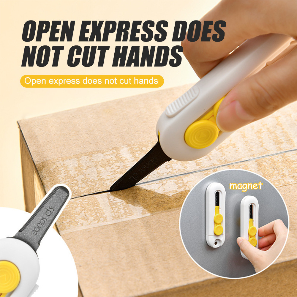 Folding Utility Knife Box Cutter Quick Change Blades, Back-lock ...