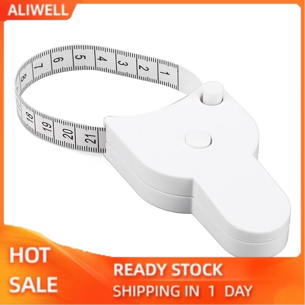 Aliwell tools Soft Tape Measure Retractable Double Scale Flexible Ruler ...