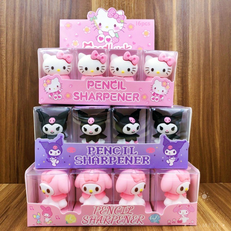 Cute Pencil Sharpener Cartoon Design Sanrio Hello Kitty Melody Kuromi ...