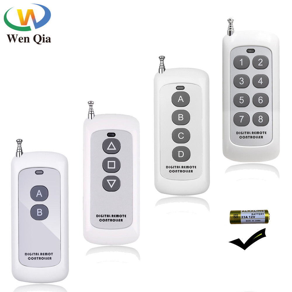 2/3/4/8 Buttons 433MHz Remote Control Transmitter, 300m Distance with ...