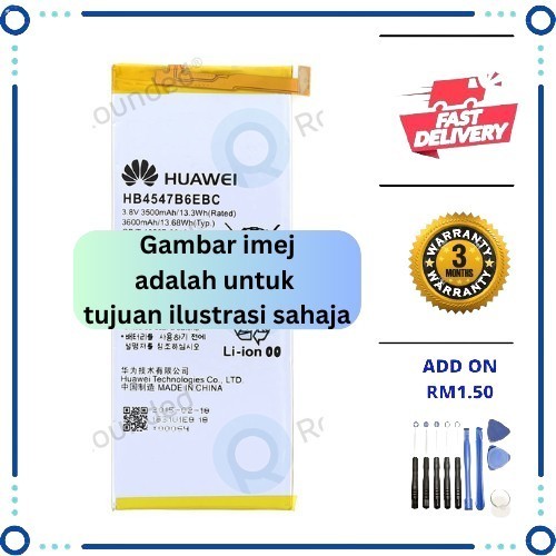 BATTERY HN 6 PLUS PE-TL10 ( HB4547B6EBC ) | Shopee Malaysia