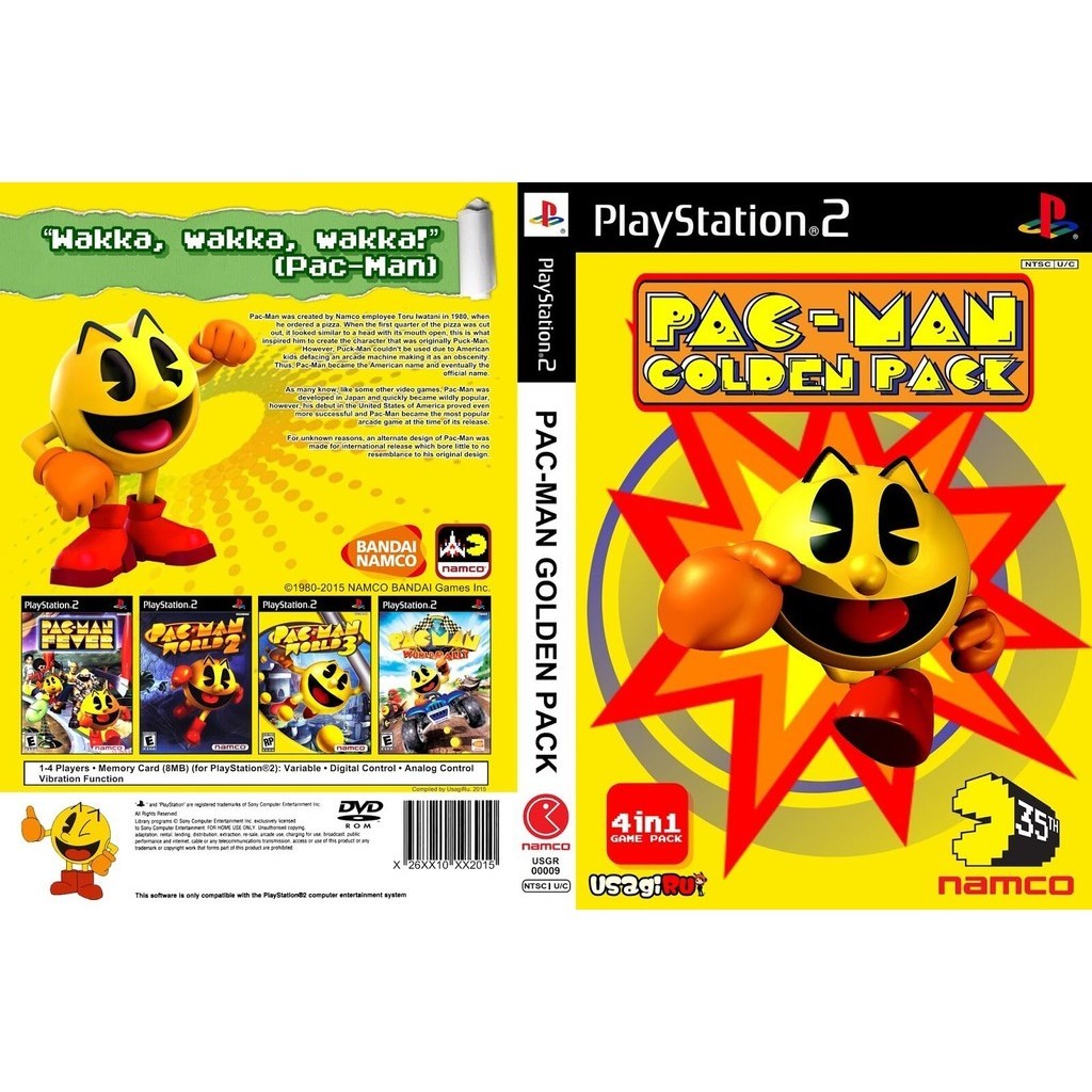 🔥PS2 Games CD DVD 🔥PS2 Pac Man Golden Pack 4 in 1 (DVD Game) | Shopee ...