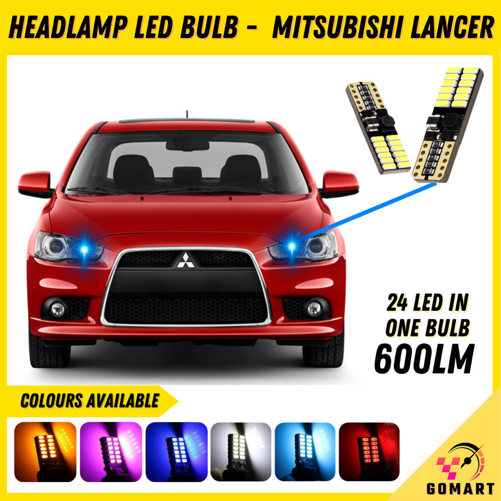 MITSUBISHI LANCER LOW BEAM HEADLIGHT T10 LED BULB Small Headlamp Lamp ...