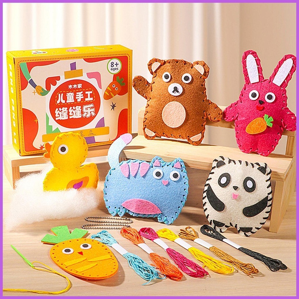 DIY Doll Sewing Toys Beginner Sewing Kit For Girls Easy Activities DIY ...