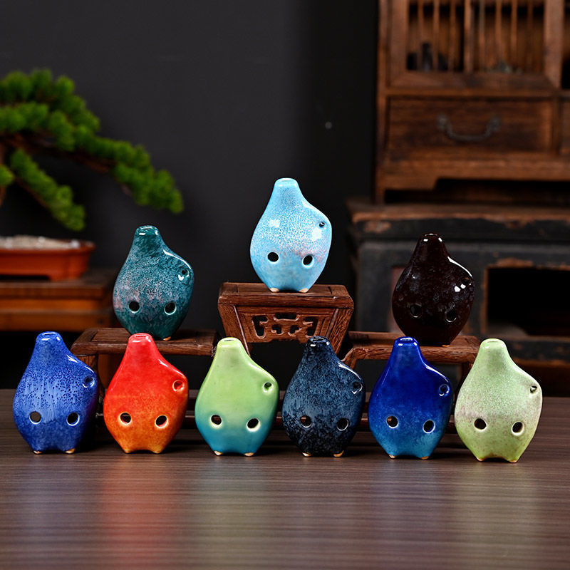 风雅陶笛6孔中音ac调 入门初学笛子专业演奏乐器六孔sc送乐谱挂绳Introduction to the 6-hole mid-range ...