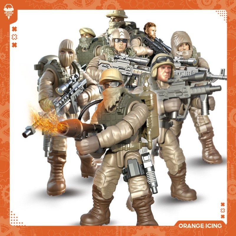 Xj-block World War 2 Minifigures Assembly Gift Toys, World War II Toy ...