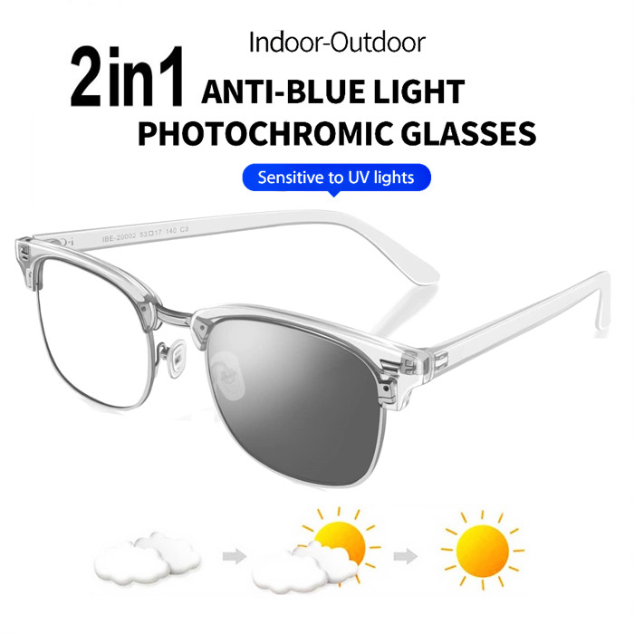 Anti Blue Ray Eyeglasses Computer Glasses Photochromic Sunglasses ...