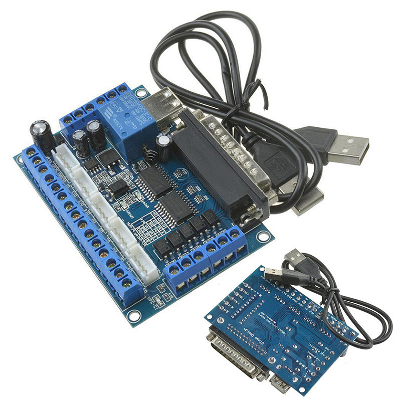 New 5 axis CNC Breakout Board with USB Cable for Stepper Motor Driver ...