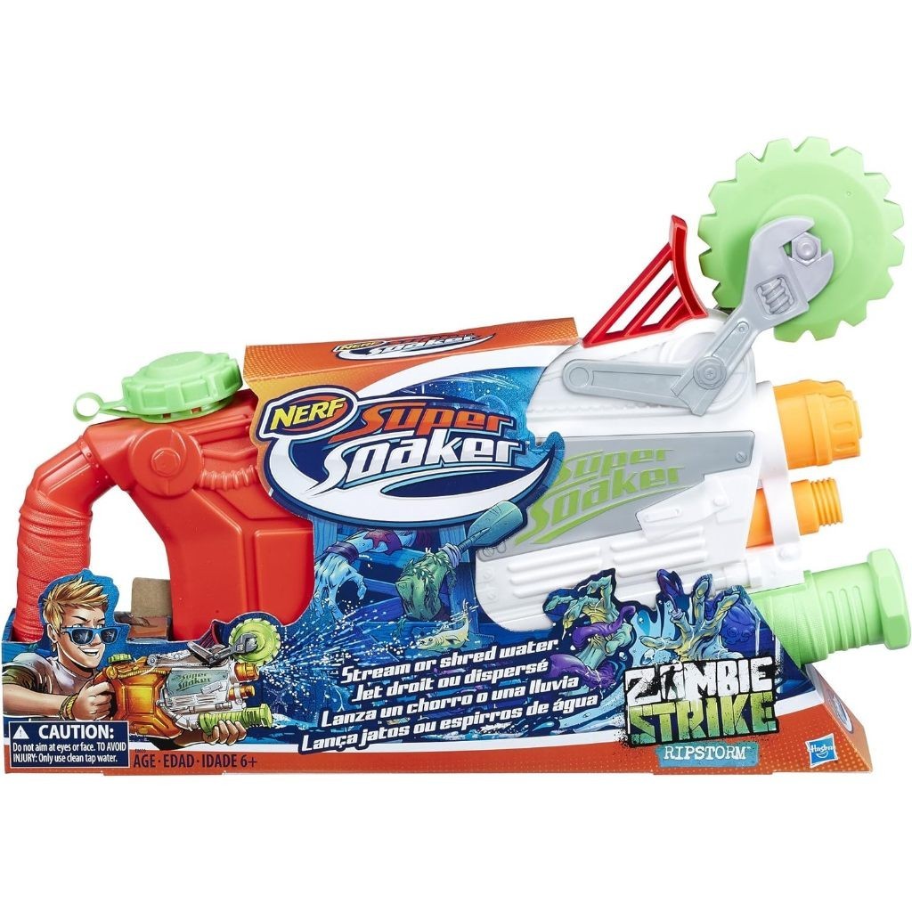 NERF SUPER SOAKER ZOMBIE STRIKE RIPSTORM WATER BLASTER (E0020) | Shopee ...