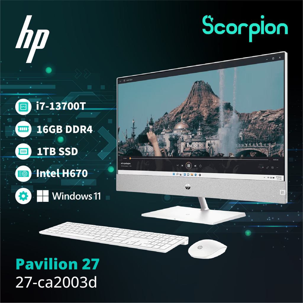 HP Pavilion 27-ca2003d All-in-One PC（Aeon Credit Services-36 Monthly ...